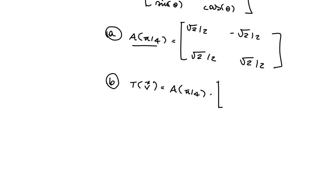 SOLVED: Find the 3 x 3 matrix that represents rotation counterclockwise ...
