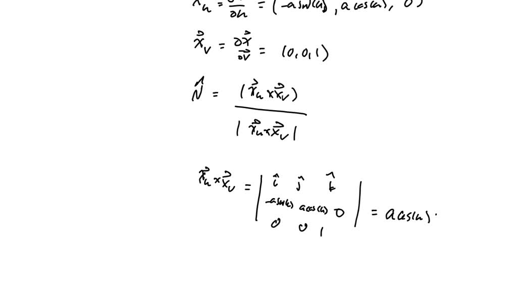 Compute the second fundamental form IIp of the following parametrized ...
