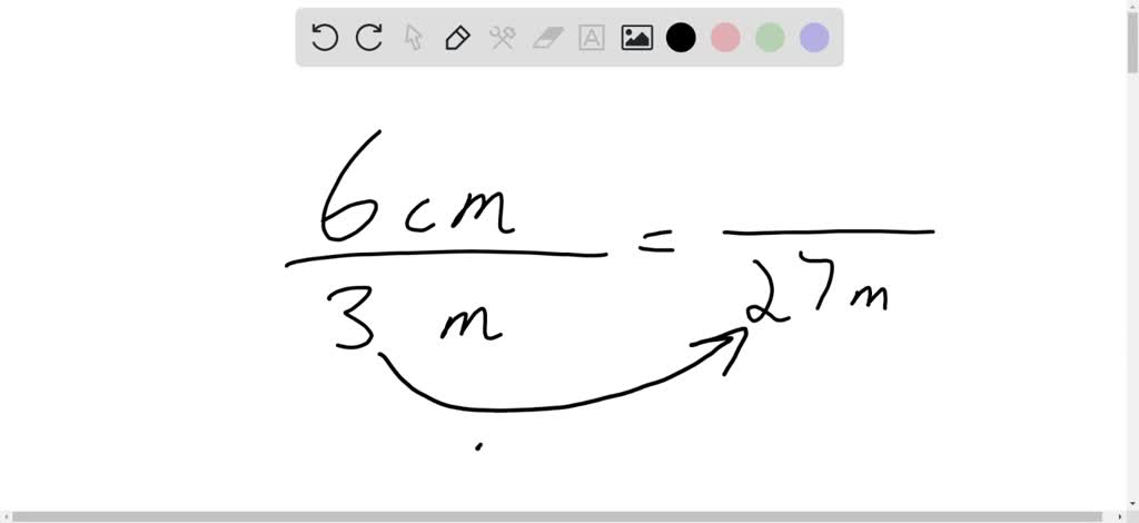 SOLVED: A scale on a blueprint drawing of a house shows that 6 ...