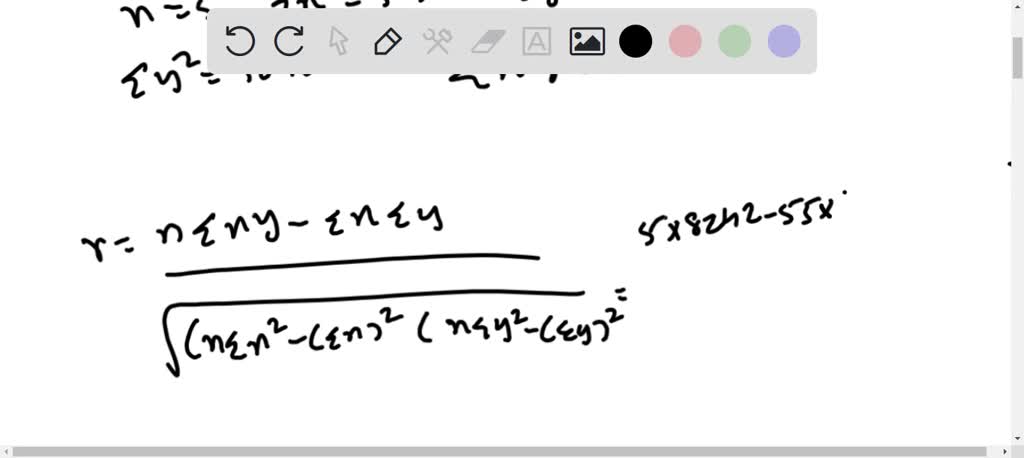 SOLVED: The correlation coefficient r is a sample statistic. What does ...