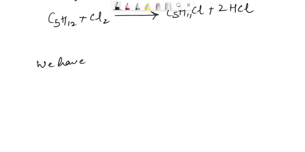 SOLVED: Pentane is a volatile, colourless liquid with a characteristic ...
