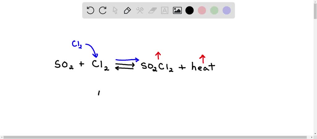 SOLVED: Chlorine reacts with sulfur dioxide to produce thionyl chloride ...