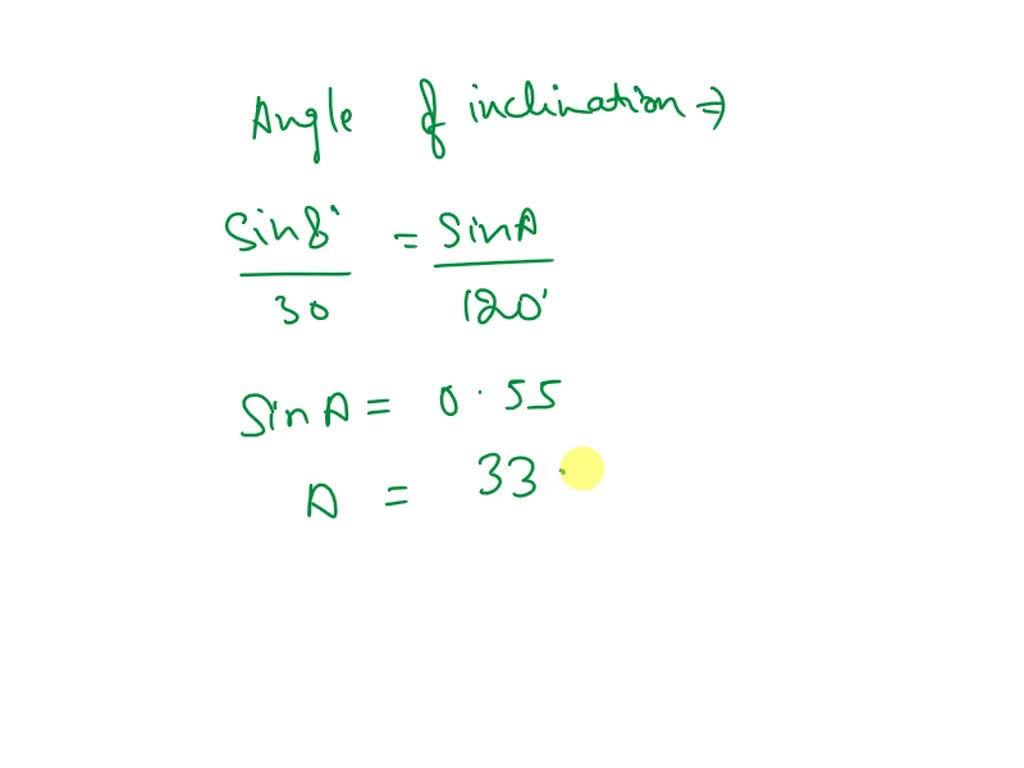 Calculating an Angle A water tower 30 m tall is located at the top of a ...