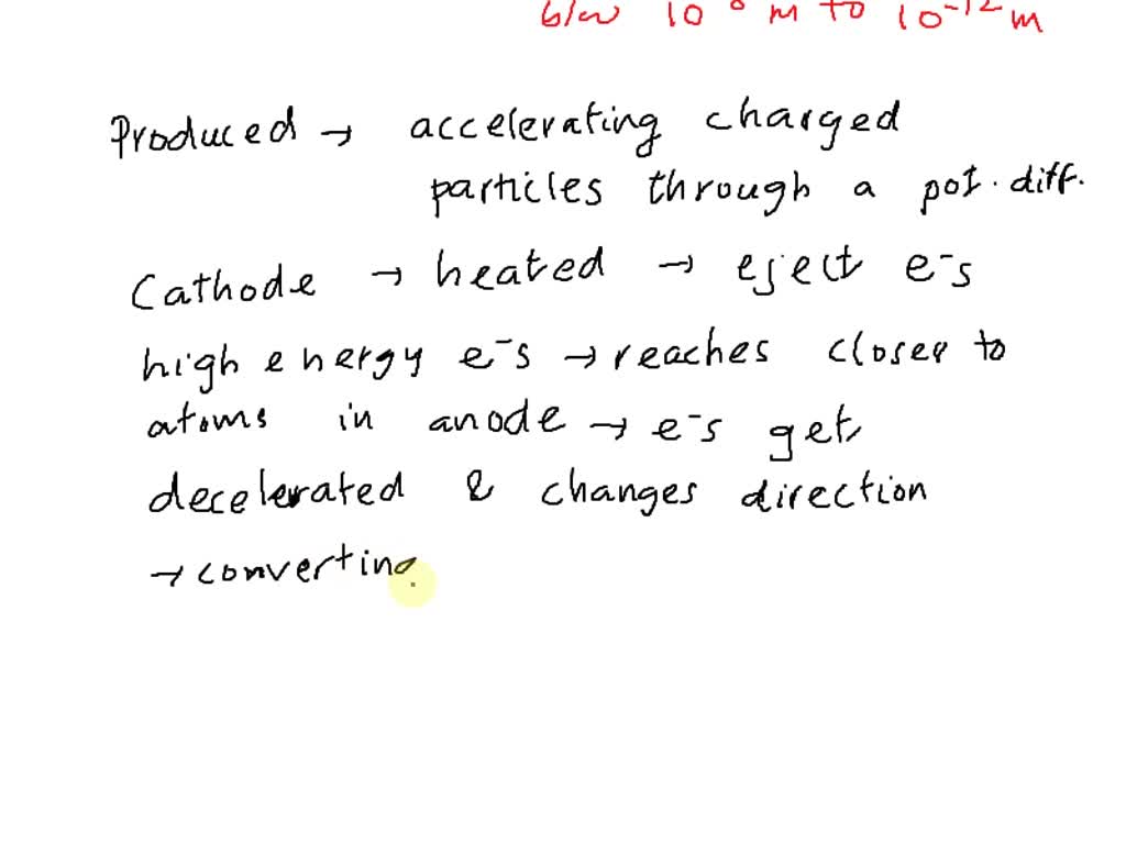 SOLVED: describe and explain the principles behind and production of x rays