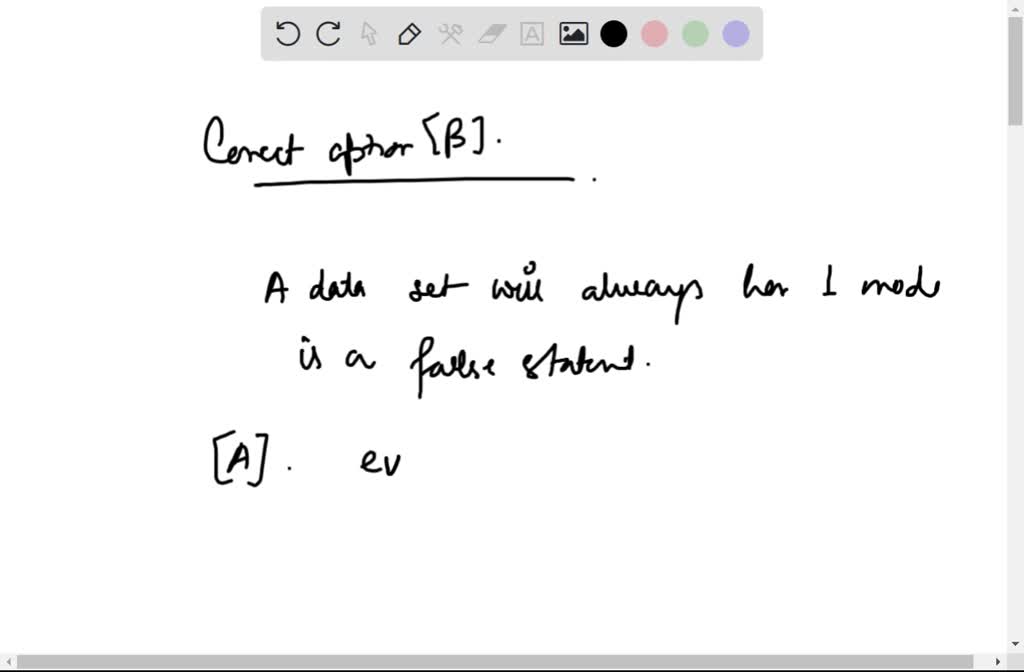 Solved Question 15 Of 15 Which One Of The Following Statements Regarding The Median And Mode Of