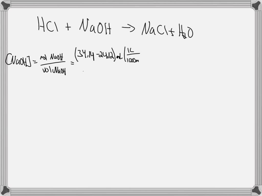 SOLVED: 'In the acid base titration by using 2.5 Mof hydrochloric acid ...