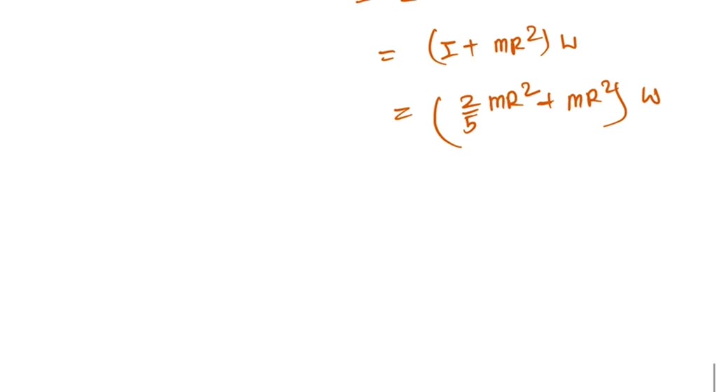 SOLVED: Q4. A solid sphere of mass M and of radius R is released horizontally with a linear ...