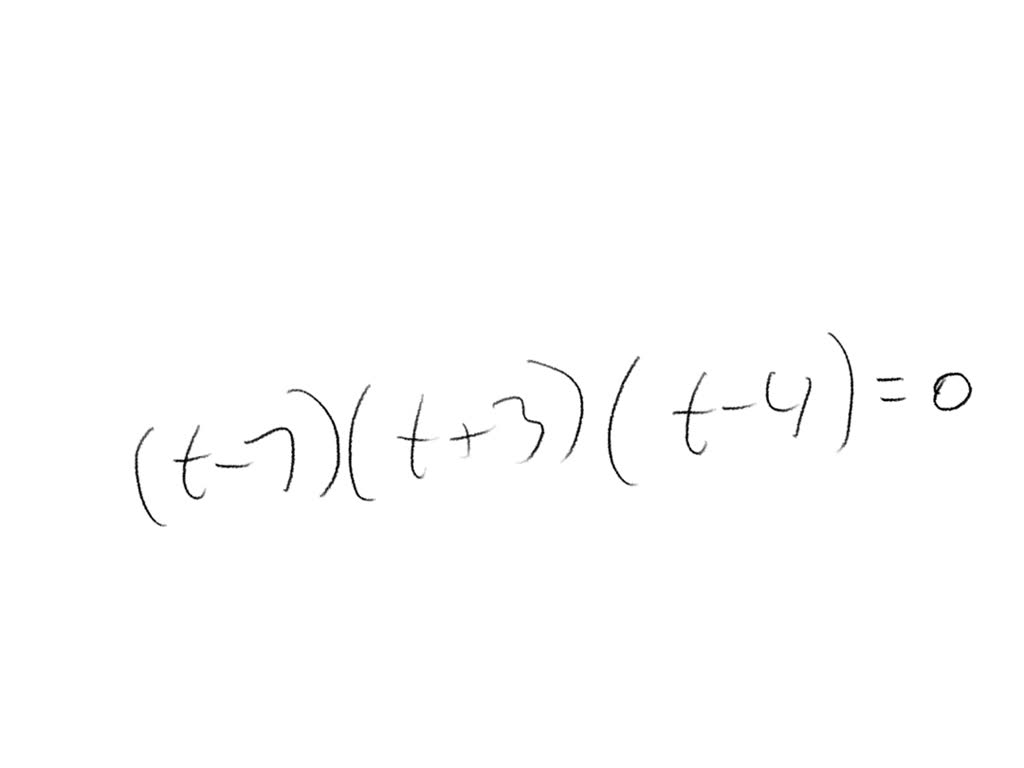Solved Given The Function P T T − 7 T 3 T − 4 And