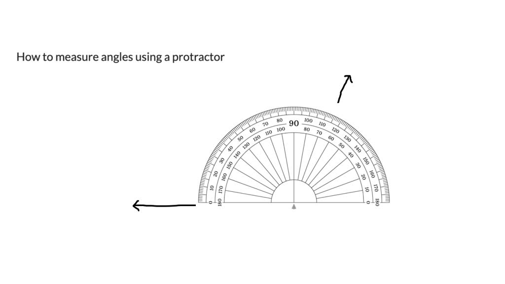 'draw the following angle using a protractor'