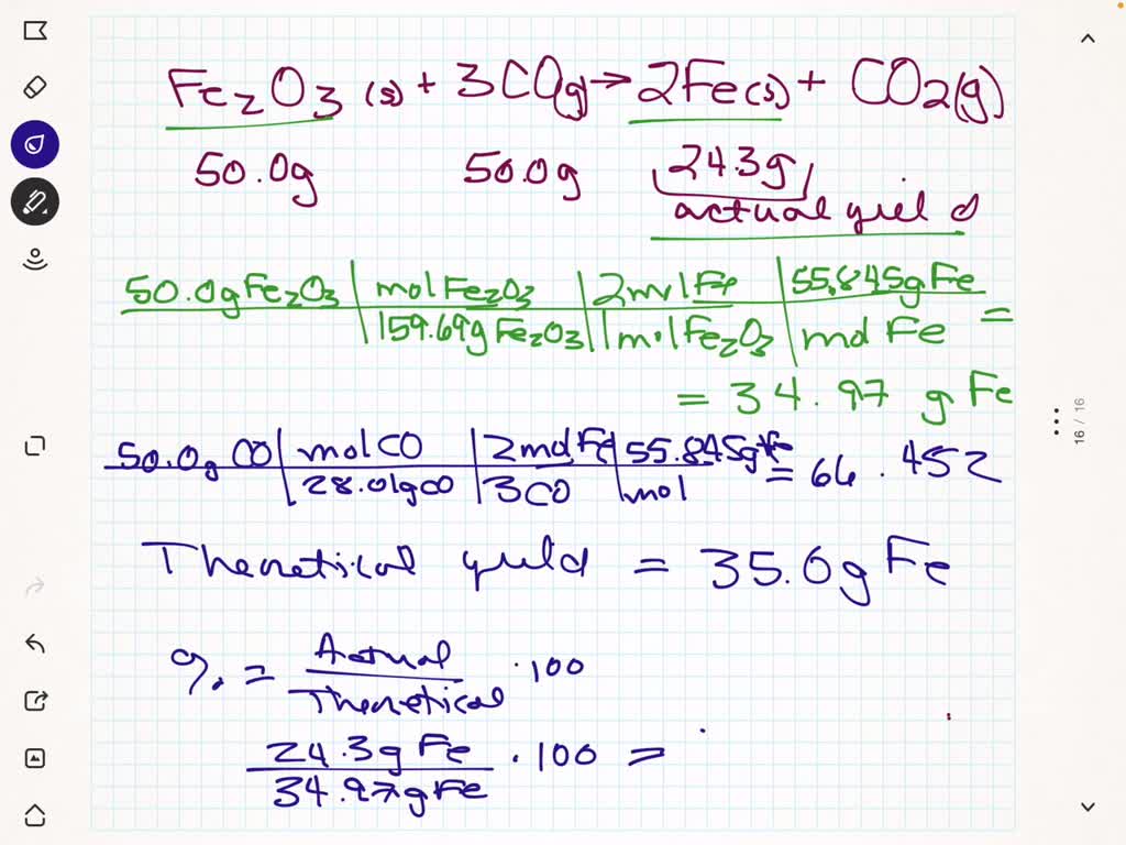 SOLVED: Texts: Question 34 of 57 Submit Calculate the percent yield for ...