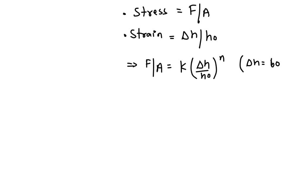 SOLVED: in tensile test the flow curve parameters for white gold were ...