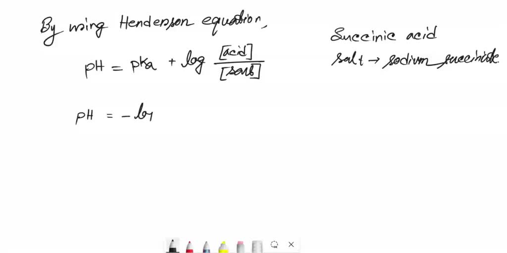 Solved A Buffer Is Prepared From A 0 512 M Succinic Acid Solution