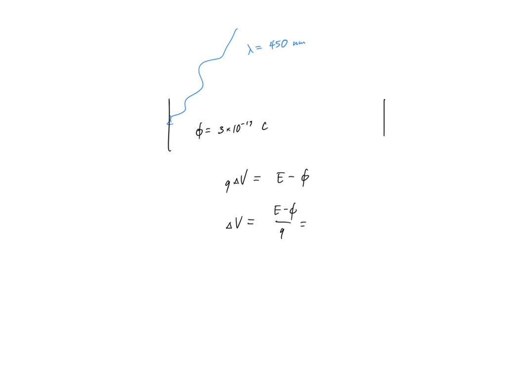 SOLVED: The cathode of a photocell is covered by blue light of ...