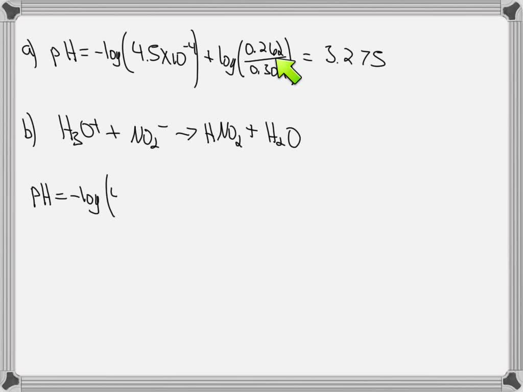 SOLVED: Calculate buffer pH after adding strong acid or strong base. Close Problem: Determine ...