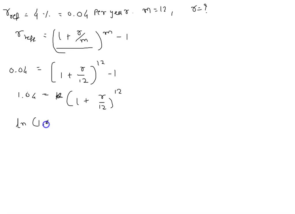 SOLVED: Investment Analysis The effective rate of interest can be ...