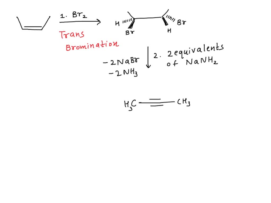 SOLVED: Draw the product of this series of reactions. Br2 + 2 ...