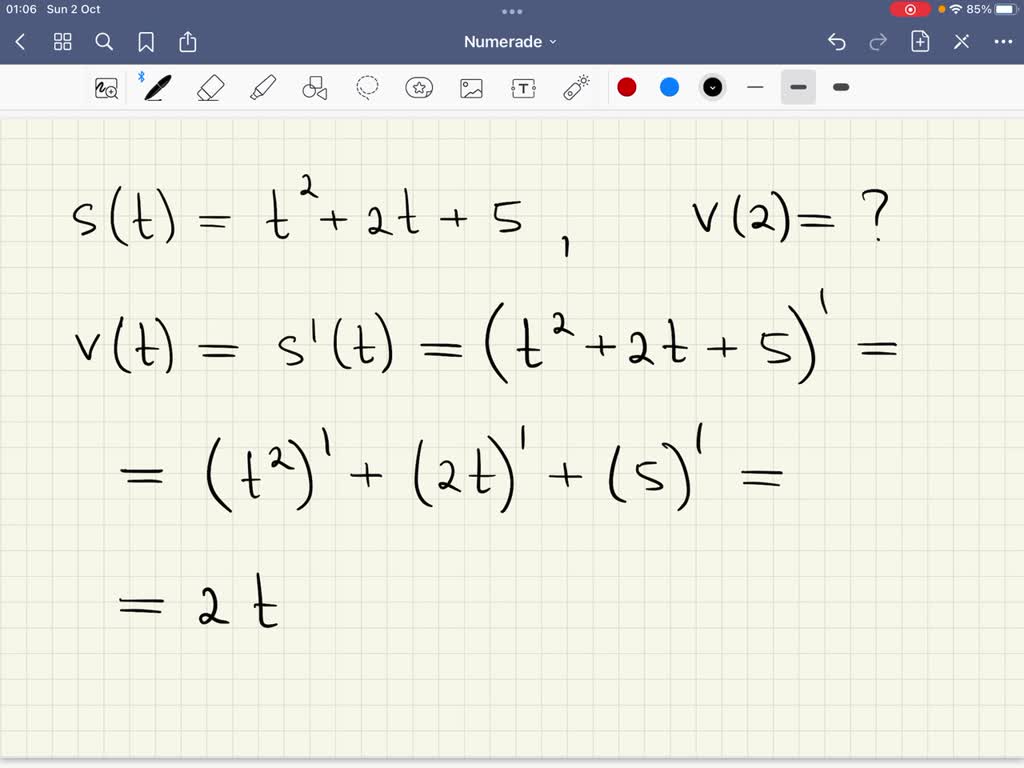 Solved Suppose The Position Of An Object Moving In A Straight Line Is