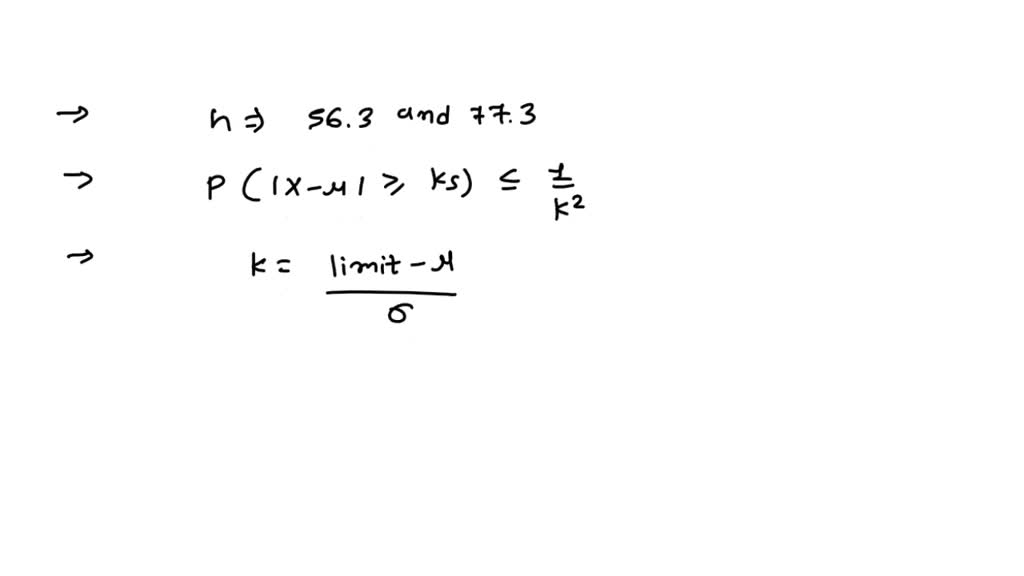 Solved Solve The Problem The Heights Of The Adults In One Town Have A Mean Of 668 Inches And 