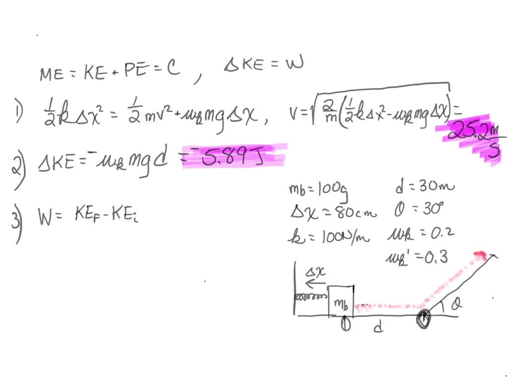 SOLVED: 3. A box (mass =100 g) is initially connected to a compressed (x=80 cm) spring (k=100 N ...