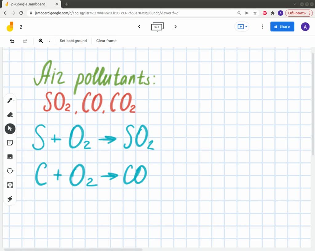 SOLVED: What are chemical formulas for 3 air pollutants? Write chemical ...