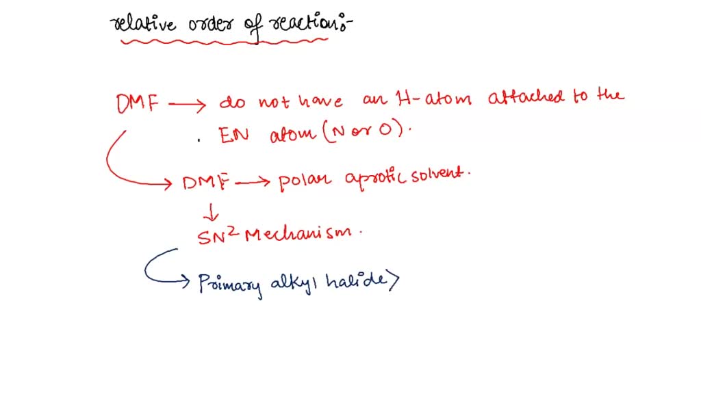 SOLVED: When alkyl halides are treated with NaCN in DMF, a nucleophilic ...