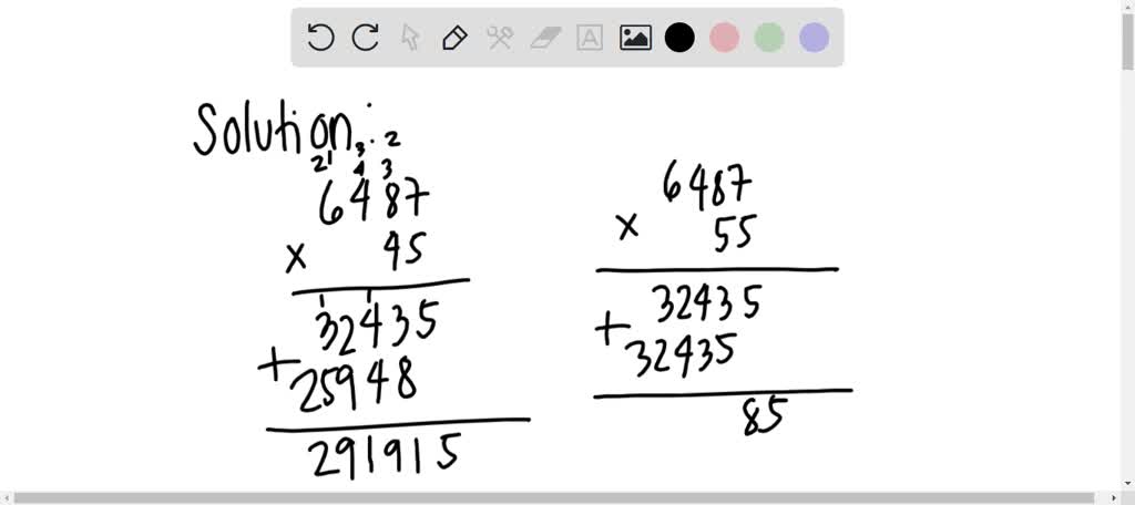 KNOWING OUR NUMBERS (2) Instead of multiplying 6487 by 45, a student ...