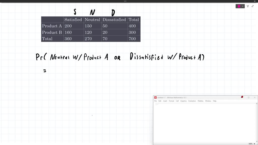 SOLVED: A survey was conducted to measure customer satisfaction with ...