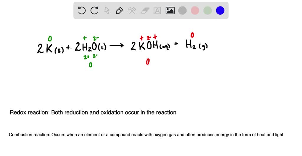 SOLVED: When potassium metal is placed in water, a large amount of ...