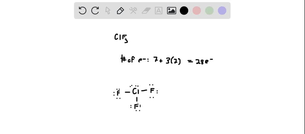 SOLVED: The F-Cl-F bond angles in ClF3 are expected to be approximately ...