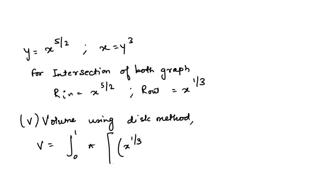 SOLVED: A solid is obtained by rotating the region bounded by y=1,x=y ...