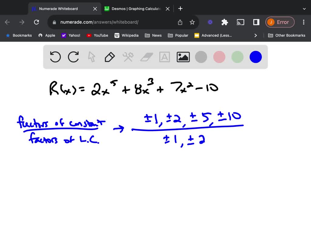 Solved Please Answer This Question With An Explanation Thank You List All Possible Rational