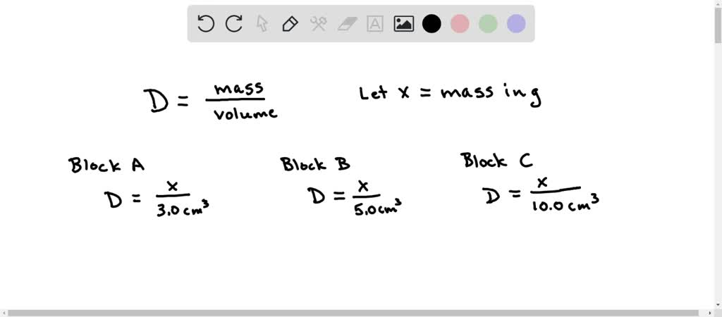 SOLVED: Three blocks of the same mass are placed in front of you: Block ...