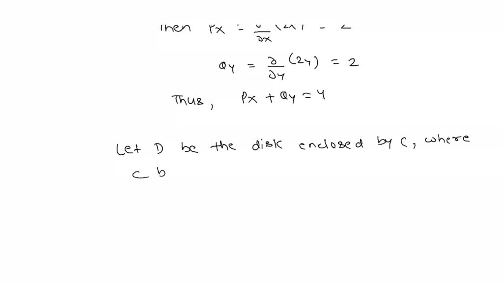 SOLVED: Let F = 2xi + 2yj and let n be the outward unit normal vector ...