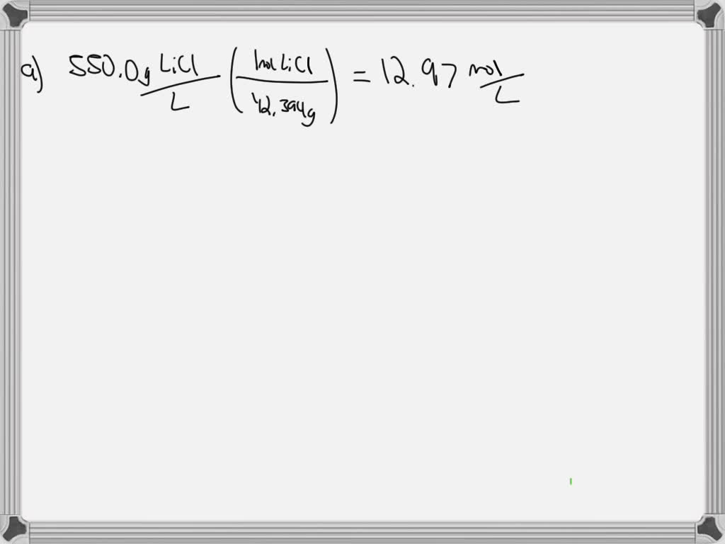 The equilibrium of saturated LiCl aqueous solution is shown below: LiCl (s) â‡Œ Li+ (aq) + Cl ...