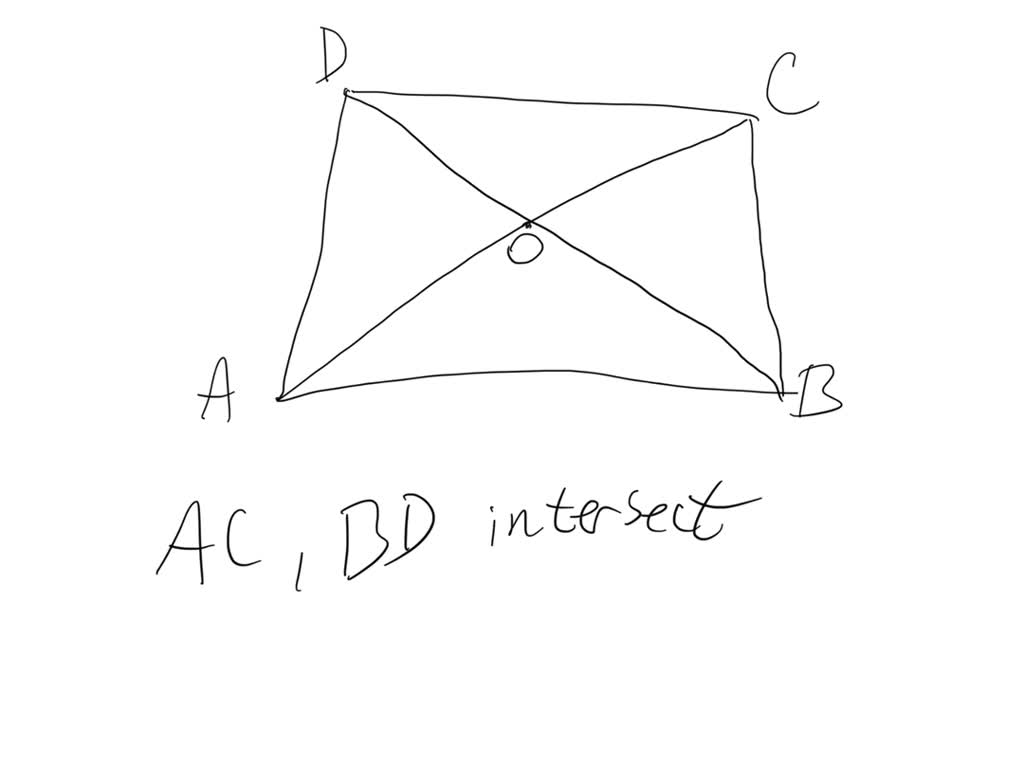 SOLVED: If the diagonals AC and BD have an interior point in common ...