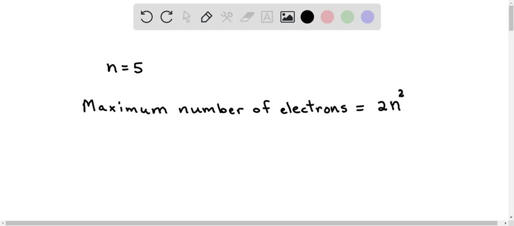 SOLVED: What is the maximum number of electrons that can exist in an n ...
