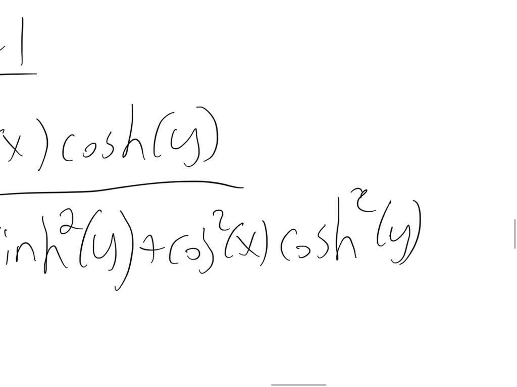 SOLVED: Separate the real and imaginary parts of sec(x+iy).