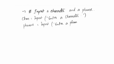 213 lab count characters write a program whose input is a string which ...