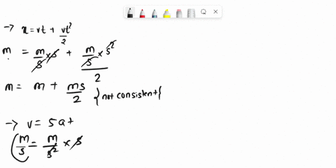 which ofthe following are dimensionally consistent choosc all that ...