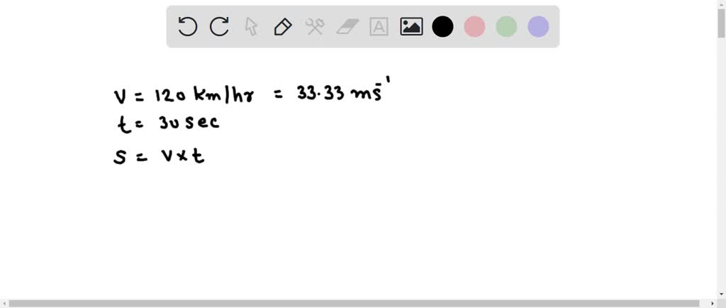 SOLVED: an electric train is moving with a velocity of 30 metre per ...