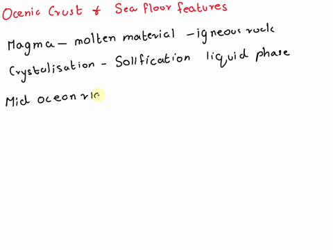 best explains the age of oceanic crust and ocean-floor...