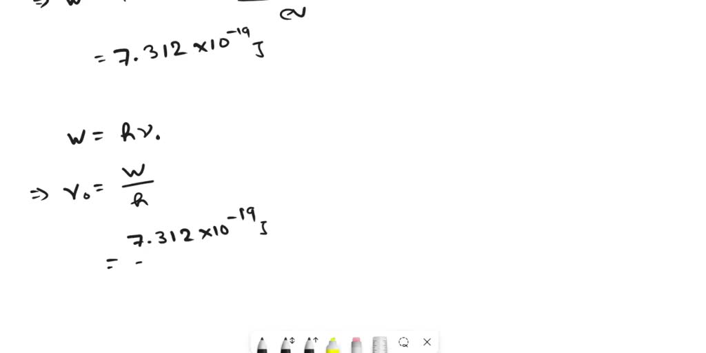 SOLVED: Calculate the threshold frequency and threshold wavelength for ...