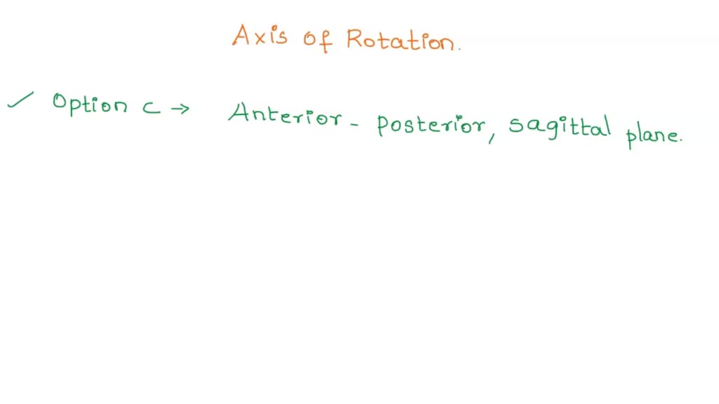 SOLVED: Texts: anterior distal lateral coronal plane posterior proximal ...