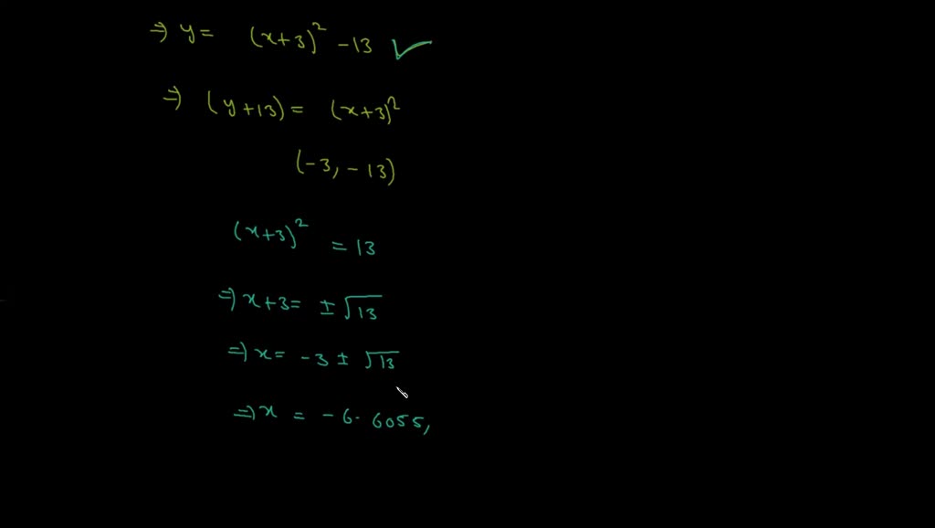 SOLVED: A quadratic function f is given. f(x)=x^2+6 x-4 (a) Express f ...