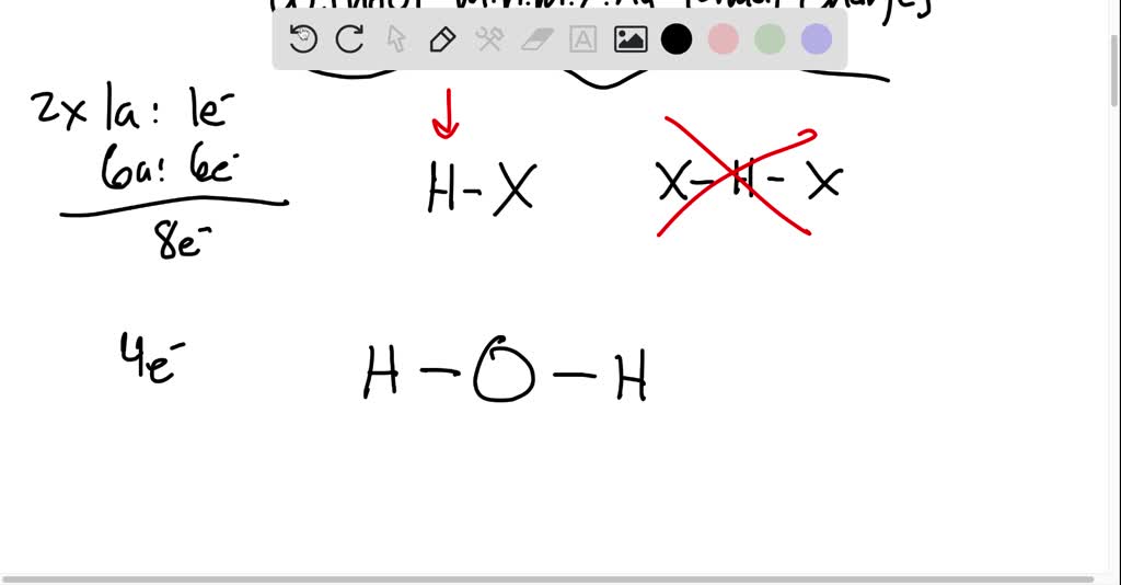 SOLVED: H20 Lewis structure without minimizing formal charges