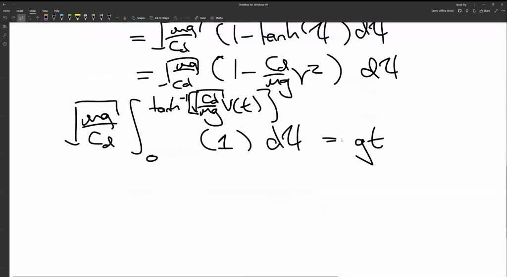 SOLVED: Assuming that drag is proportional to the square of velocity ...