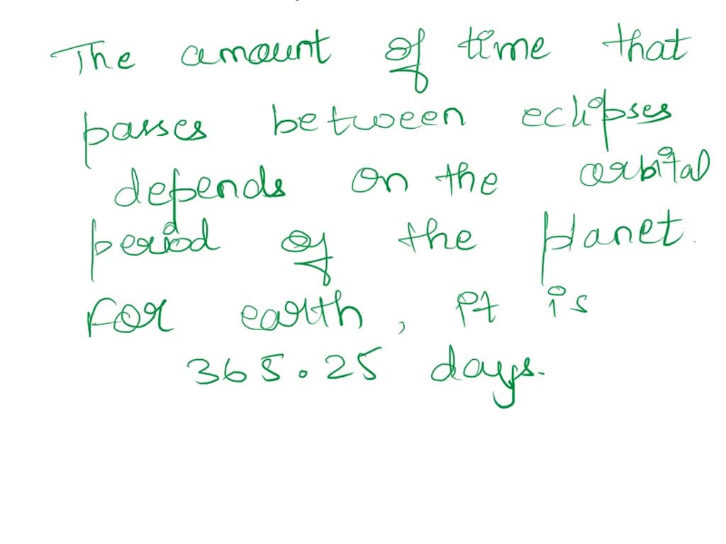 SOLVED: How much time passes between eclipses? Notice the "Normalized ...