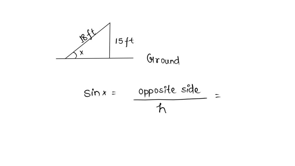 SOLVED: A ramp 21ft long rises to a platform that is 18ft off the ...