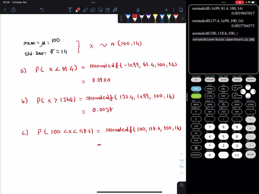 SOLVED: Suppose that the scores of a reference population on the ...
