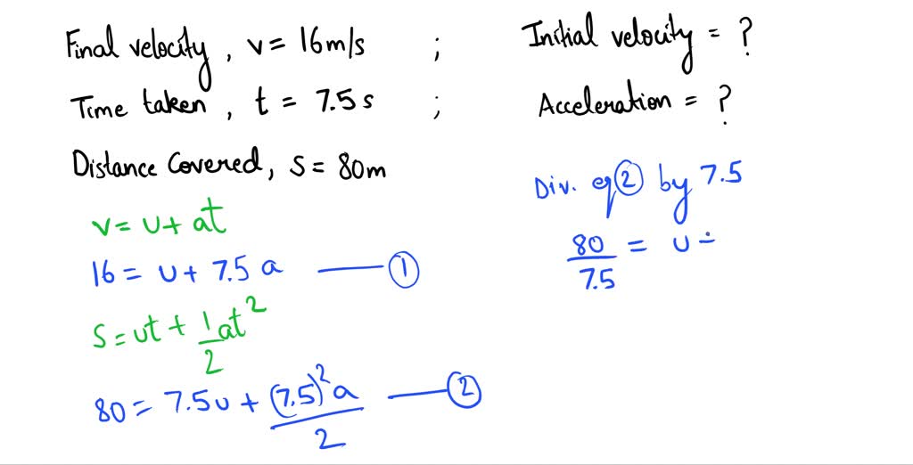 Solved An Antelope Moving With Constant Acceleration Covers The